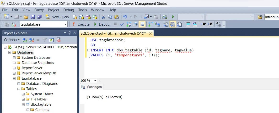 Vbscript To Read Mssql Database Table Value In Siemens Wincc Hmi